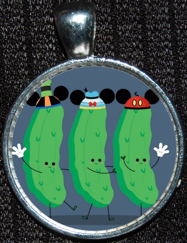 Mickey Mouse Ears Pickles WDW Food Disney Disneyland World Pendant ...