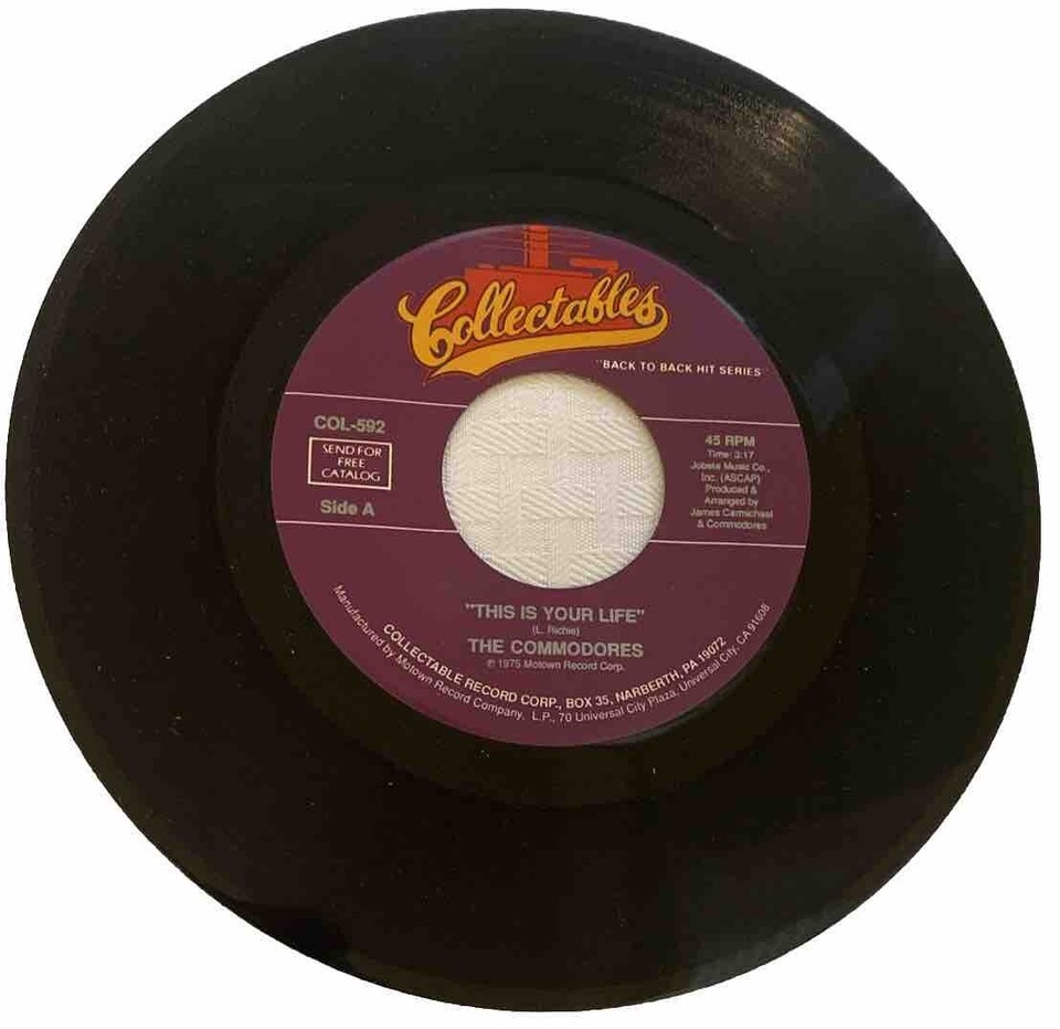 Commodores 45 Sweet Love / This is Your Life NEW reissue unplayed funk ...
