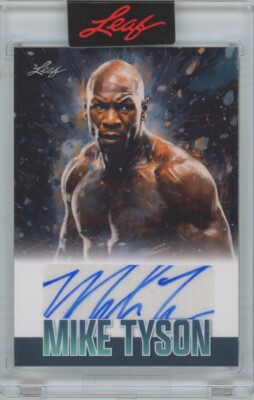 2023 Leaf Mike Tyson Auto Reimagined Insert #/111 Boxing #RI-MT2 | eBay
