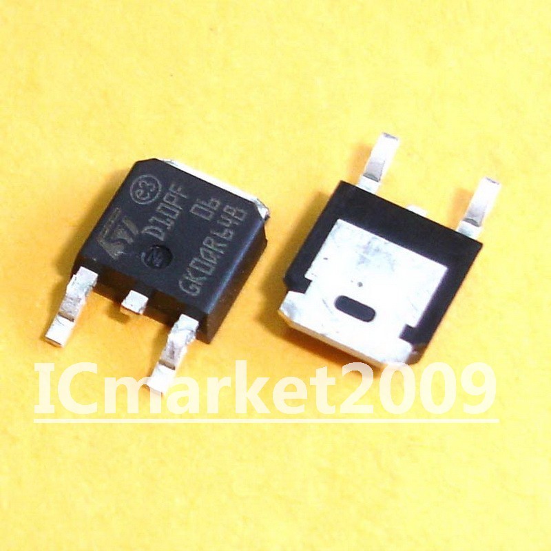10 PCS STD10PF06T4 TO-252 D10PF06 P-Channel 60-V (D-S) MOSFET ...