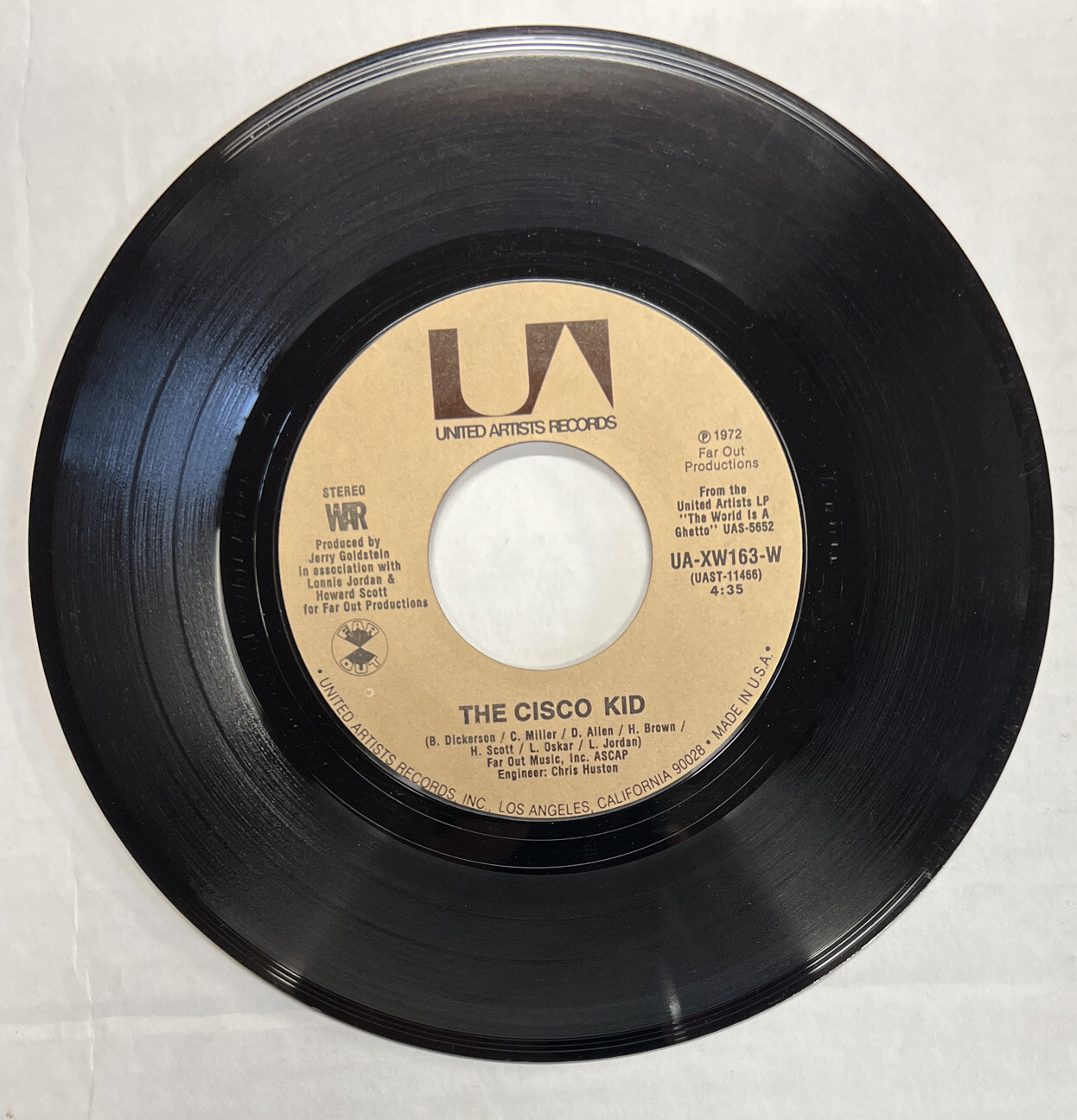 45 rpm Vintage 7” Vinyl Single Hit Record WAR THE CISCO KID | eBay