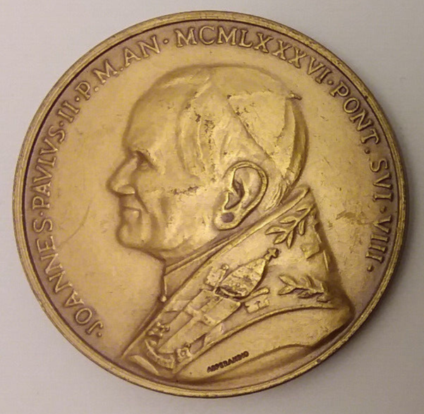 Restoring The Facade of St. Peter’s 1985-1986 Pope John Paul II Medal ...