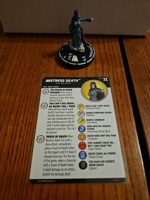 Heroclix Deadpool and X-Force set Mistress Death #052 Super Rare figure ...