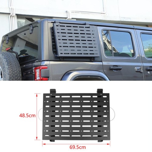 For Jeep Wrangler JL 4Dr 2018+Aluminum Rear Window Glass Armor Cover ...