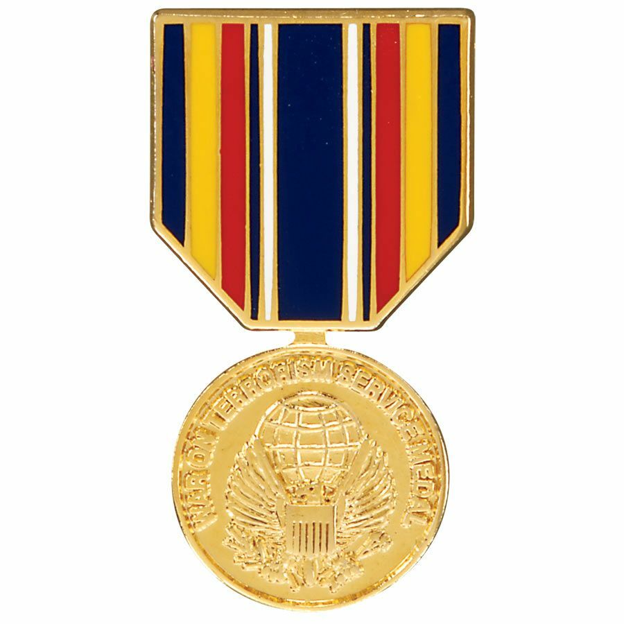GLOBAL WAR ON TERROR SERVICE MEDAL LAPEL ARMY MARINES NAVY AIR FORCE | eBay