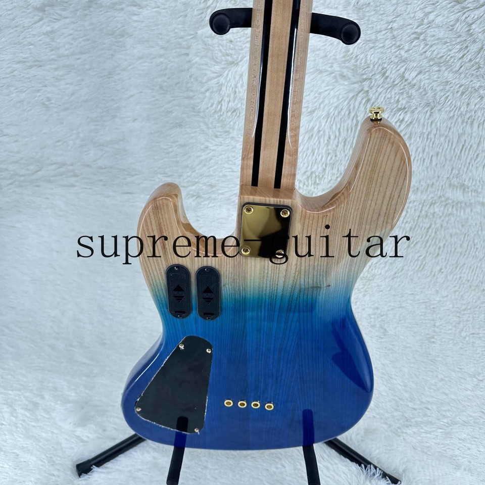 4 String Solid Body Electric Guitar Bass Guitar Maple Fretboard Gold ...