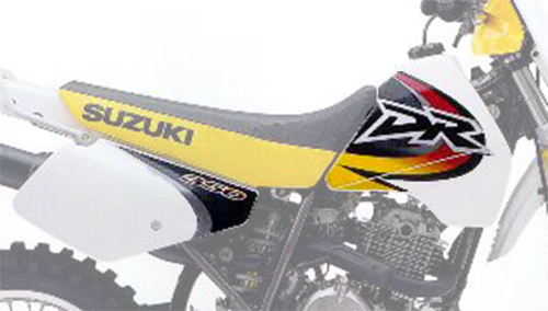 Decals stickers graphics SUZUKI DR 350 DR350 1999 yellow motorcycle ...