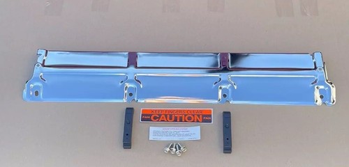 CHROME 68-77 Chevelle Radiator Top Panel Support repro + 2 decals ...