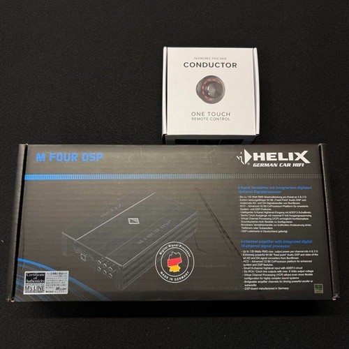HELIX M FOUR DSP + CONDUCTOR 4ch power amplifier & remote Controller ...