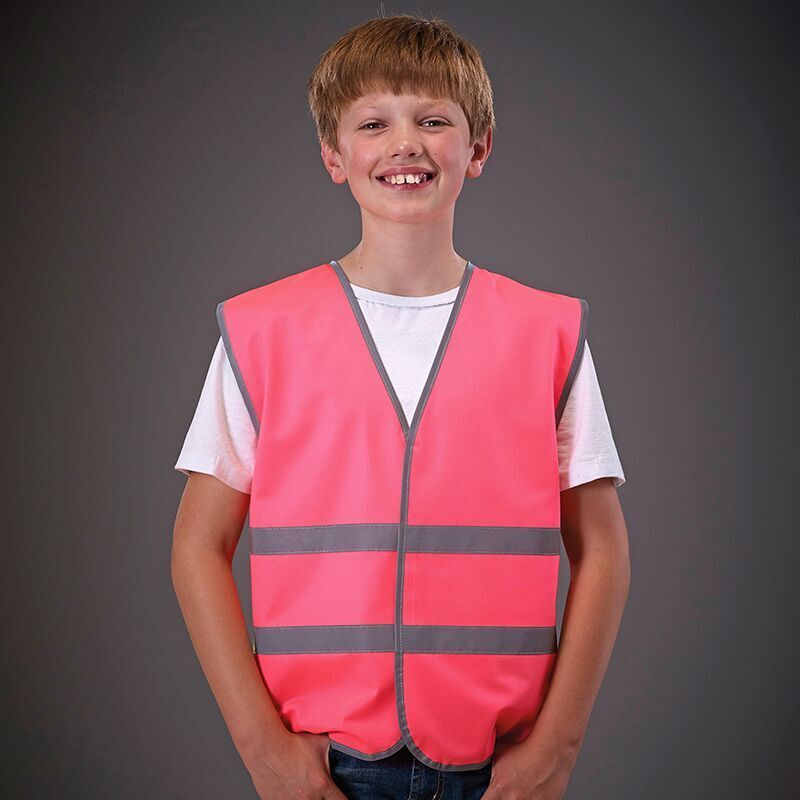 Personalised Children's HI VIZ-high vis-pink blue orange yellow- Add ...