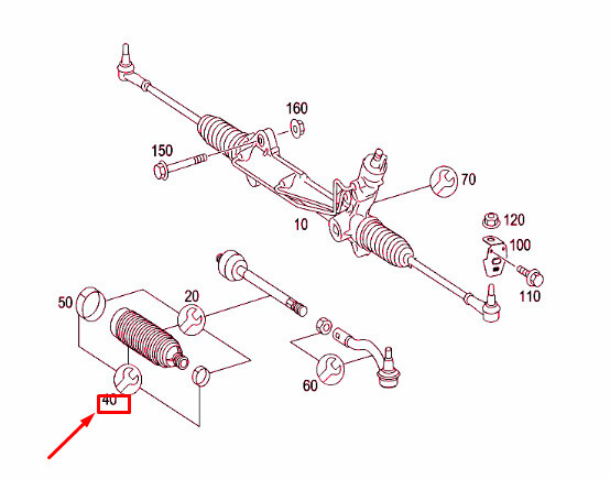 MERCEDES-BENZ SPRINTER 906 STEERING RACK BOOT KIT A9064601900 | eBay