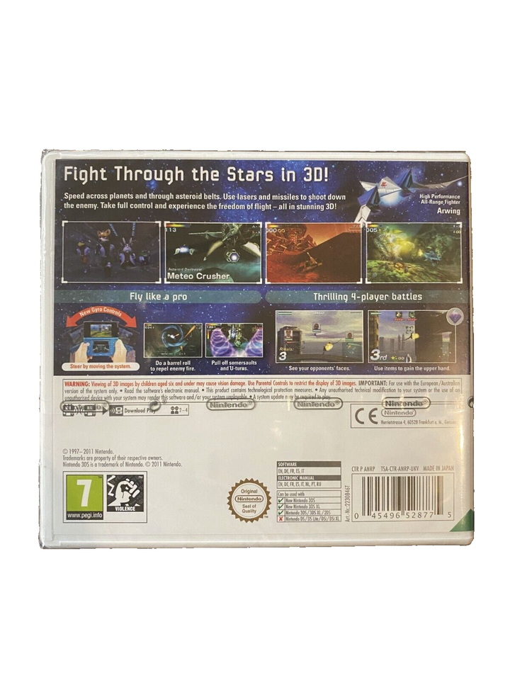 Star Fox 64 3D Nintendo Selects 3DS PAL (Europe) Region Factory SEALED ...