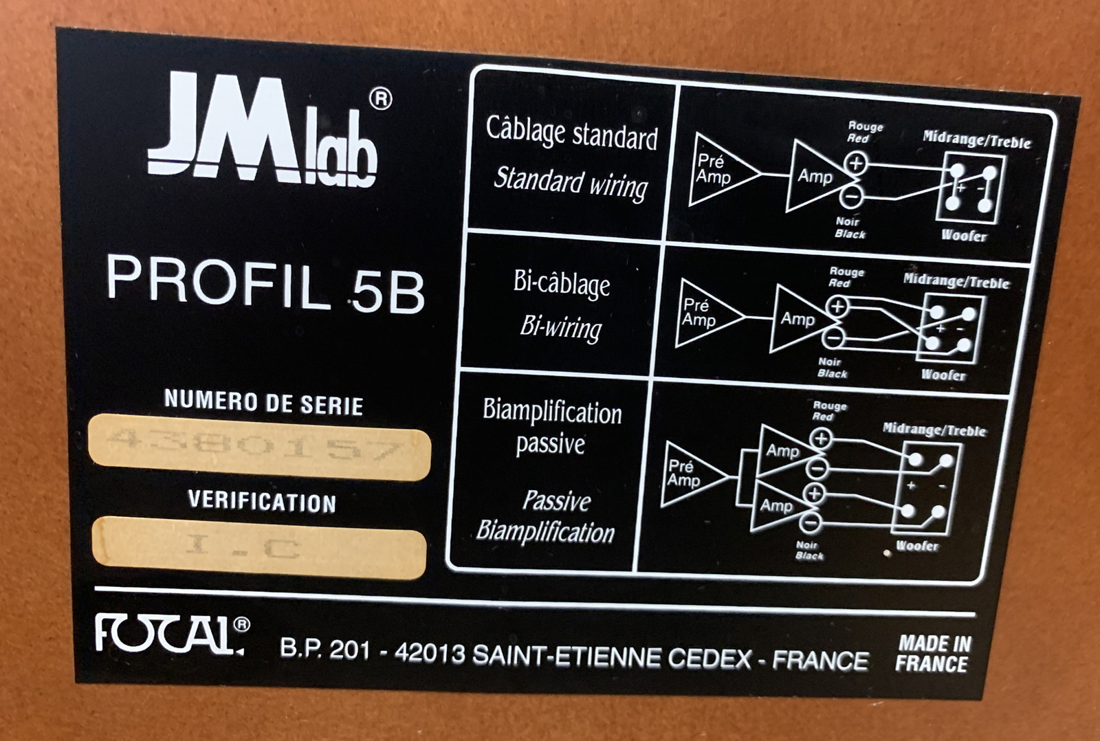 JM LAB FOCAL Profil 5B FloorStand 3 Way Speakers Made In FRANCE | eBay