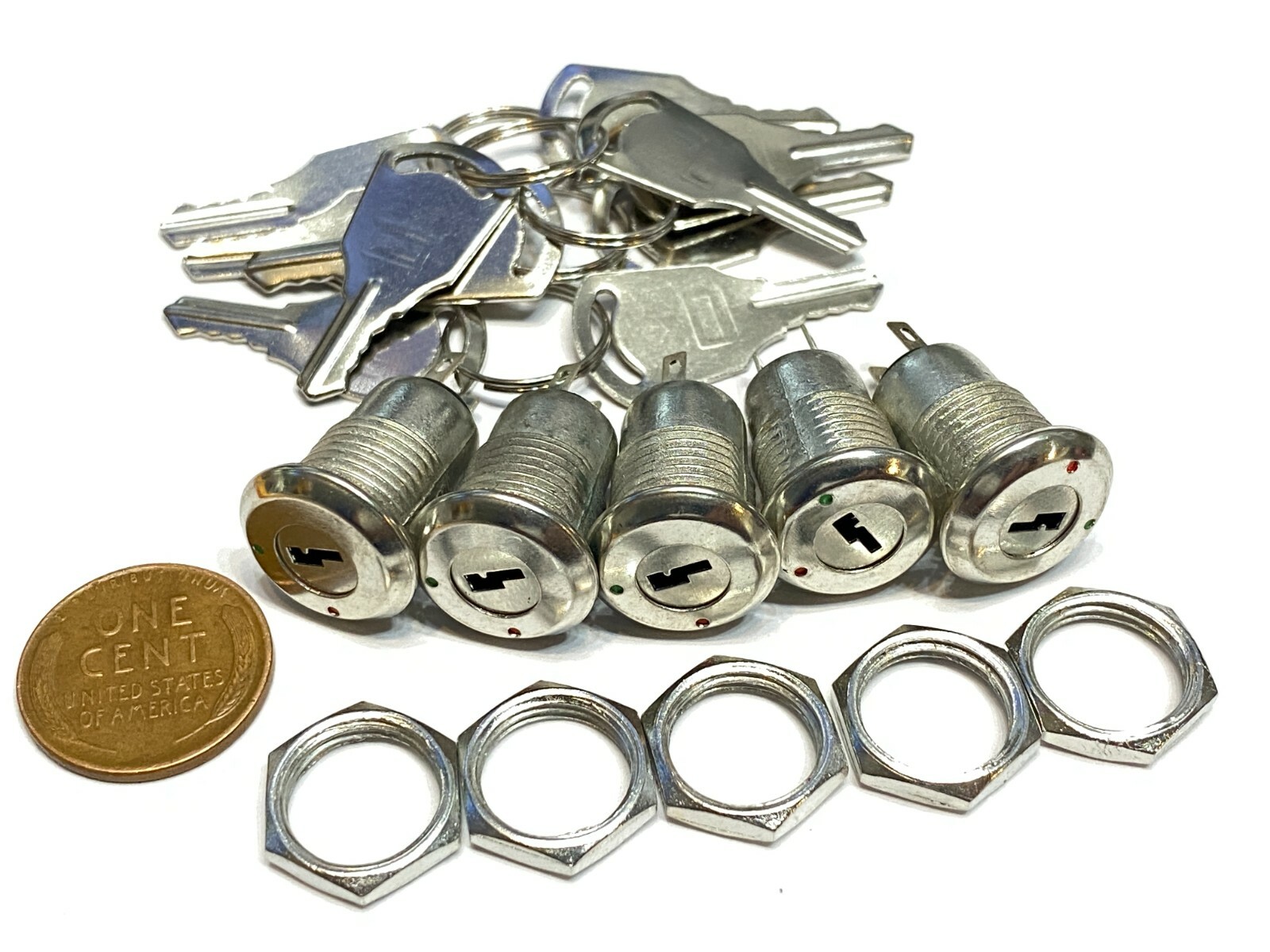 10 sets metal key switch ks-02 on/off security lock 12v 6v 250v ...