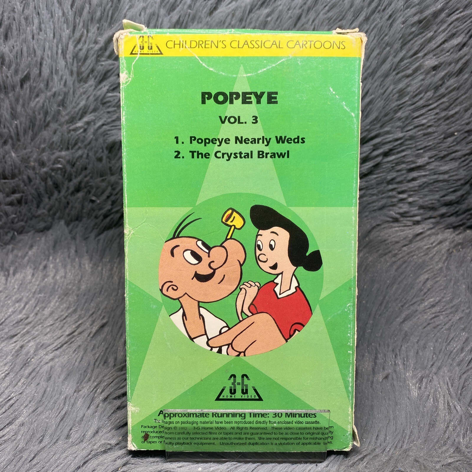 Popeye Volume 3 VHS 1992 Children's Classical Cartoons 3G Home Video ...