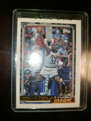 1992 - 1993 Topps GOLD Shaquille O'Neal #362 Basketball Card Rookie ...