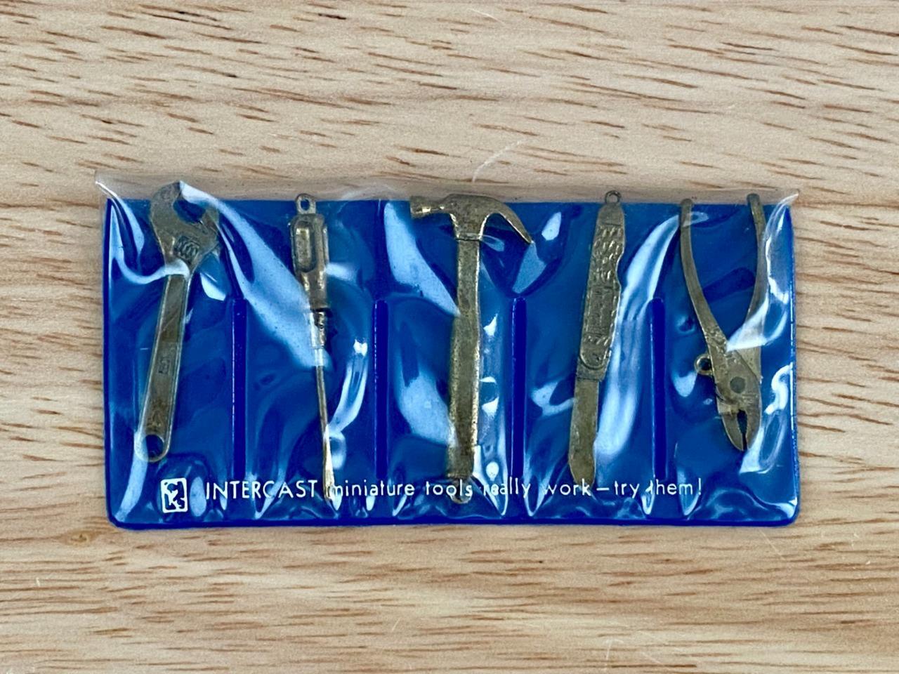 Vintage Intercast Miniature Tools Wrench Screwdriver Hammer Pocket ...