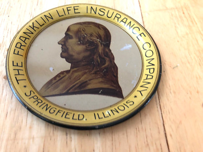 Vintage The Franklin Life Insurance Co. Springfield, IL Tip Tray | eBay