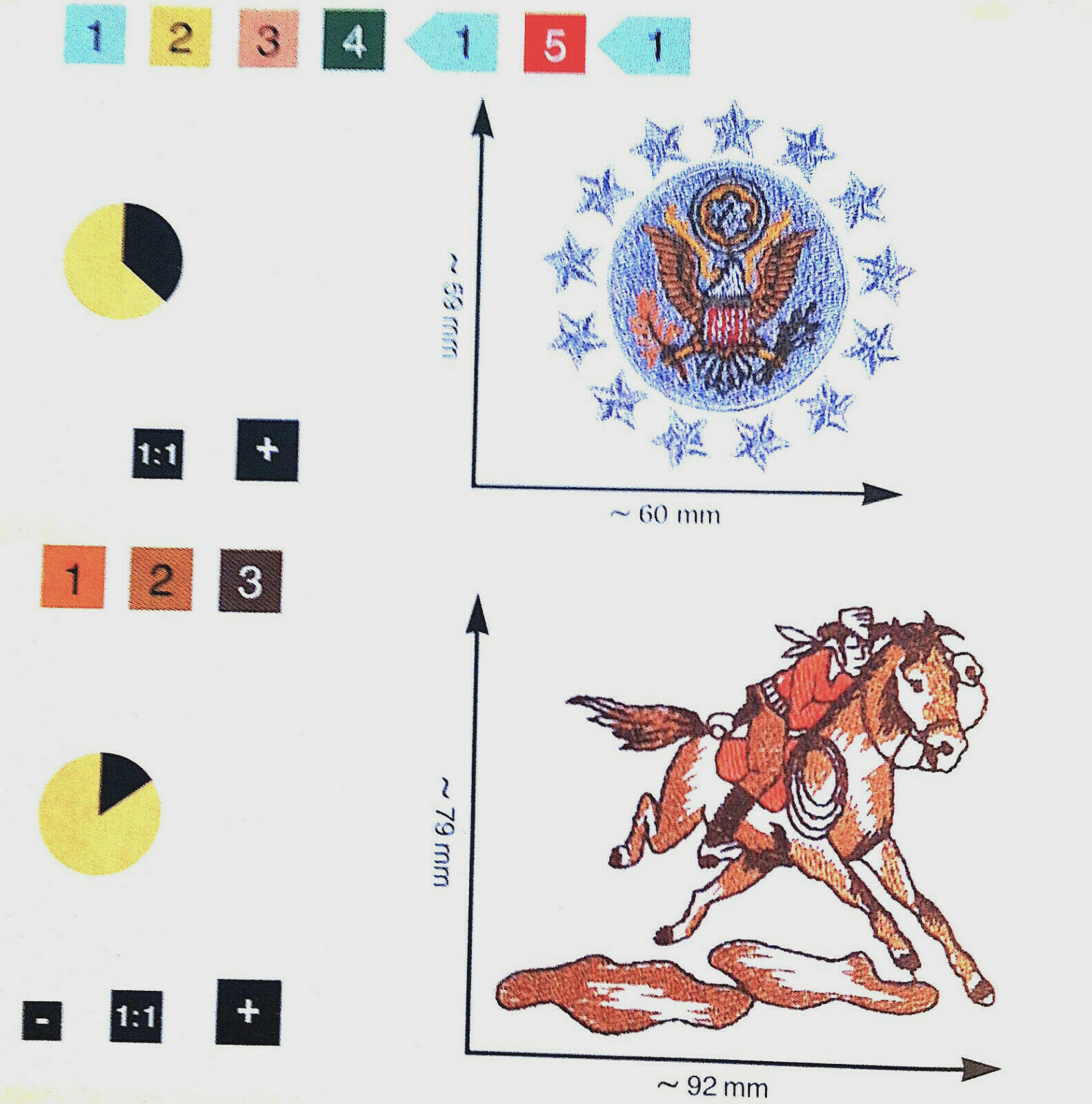 AMERICANA #3 Pfaff Creative Memory Card 7560 7562 7570 2140 2144 2170 ...