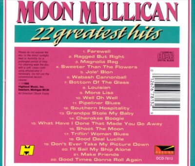 MOON MULLICAN 22 GREATEST HITS NEW CD 12676781329| eBay