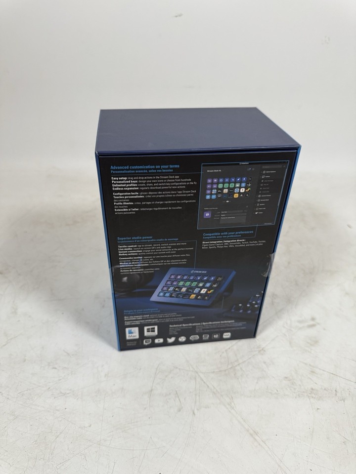 Elgato Stream Deck XL - Advanced Studio Controller (32 Keys) Mac & PC ...