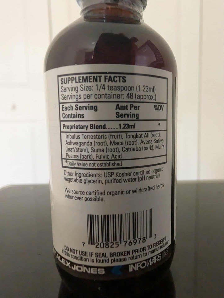 Infowars Life Super Male Vitality - 2 fl oz. Bottle (New & Sealed) | eBay