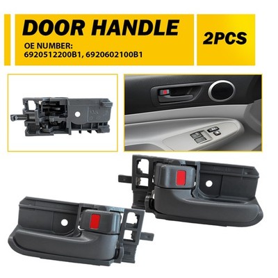 Gray LH RH Interior Inside Door Handle Front Rear For 2003-2008 Toyota ...