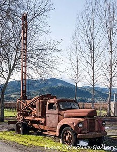 Vintage Well Drillers Truck / Drilling Rig - Giclee Photo Print | eBay