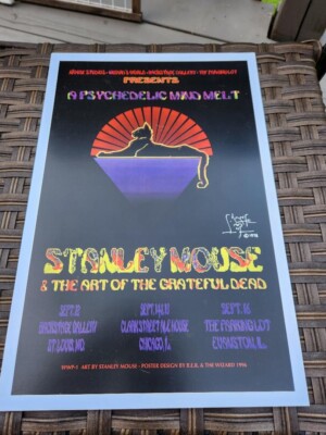 Stanley Mouse Poster 1996 Chicago, St. Louis, Evanston Dead & Company ...