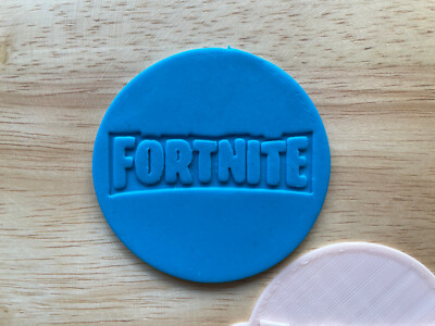 Fortnite Logo Cookie Stamp Fondant Embosser Mold Cutter Sugar Dough ...