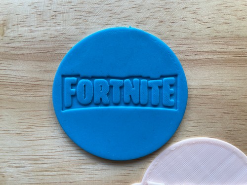 Fortnite Logo Cookie Stamp Fondant Embosser Mold Cutter Sugar Dough ...
