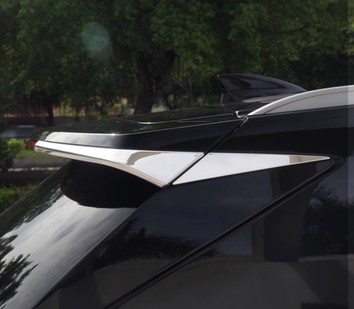 Silver Stainless Steel D-pillar Rear Spoiler Cover Trim for Cadillac ...