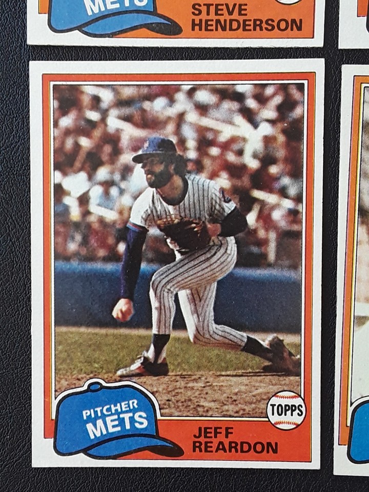 1981 Topps New York Mets Baseball Cards. 4 Card Lot. Henderson/Reardon ...