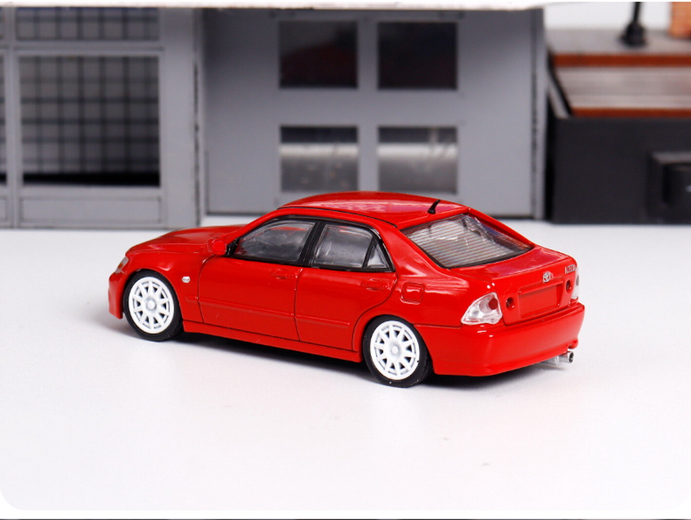 BBS Studio 1/64 Scale Toyota Altezza RS200 Red Diecast Car Model Toy ...