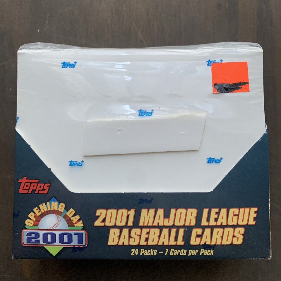 2001 Topps Opening Day Baseball Box - factory sealed, 24 Packs/7cards ...