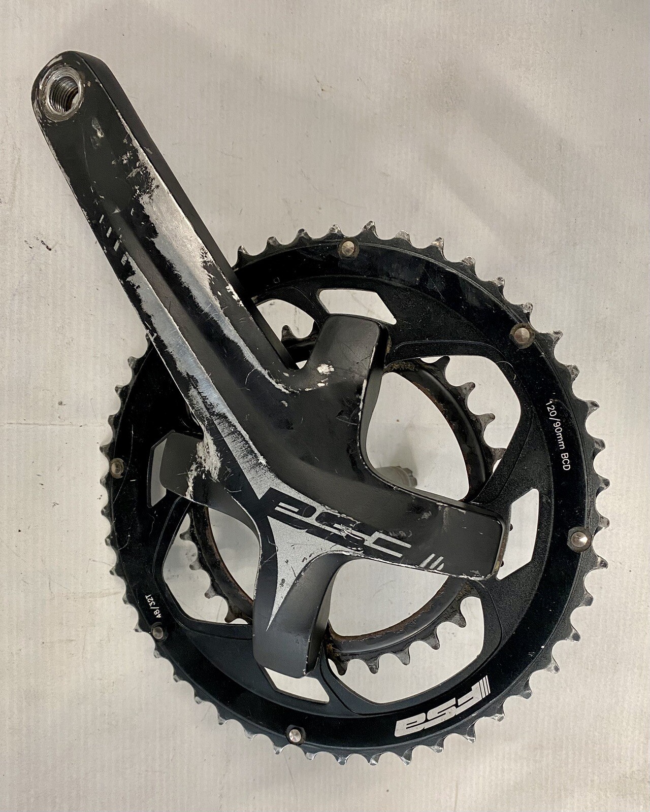 FSA Chainset 2 speed 48t 32t 1.9mm Shaft hollowt 8 spline 175mm Right ...