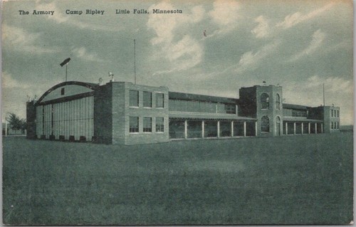 Little Falls, Minnesota Postcard CAMP RIPLEY "The Armory" Albertype ...