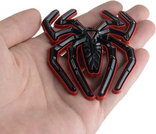 1pc Spider Logo Metal Emblem 3D Badge Sticker Self-Adhesive Spyder ...