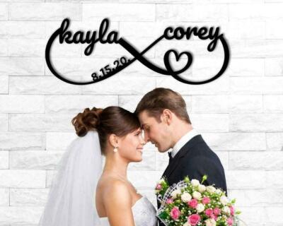 Custom Infinity Metal Sign Infinity Name Sign Personalized Infinity ...