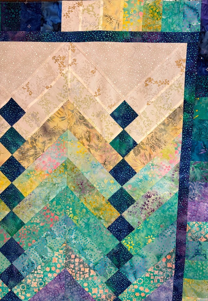 BATIK ~ French Braid ~ Lap Quilt Top 51" X 58 1/2" Made in NC | eBay