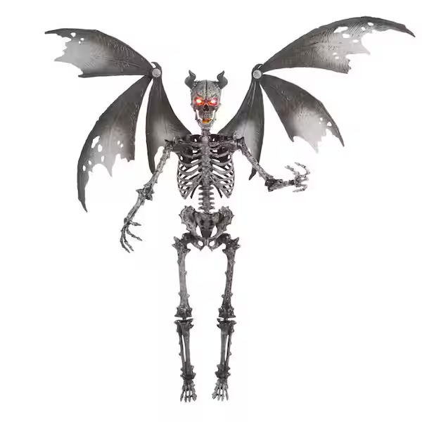 NEW Home Depot Ultra Poseable LED Skeleton Demon 5 ft SOLD OUT | eBay
