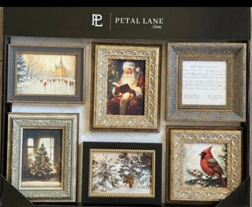 NWT Petal Lane Christmas 2025 Wall Art Santa, Christmas Tree, Holy ...