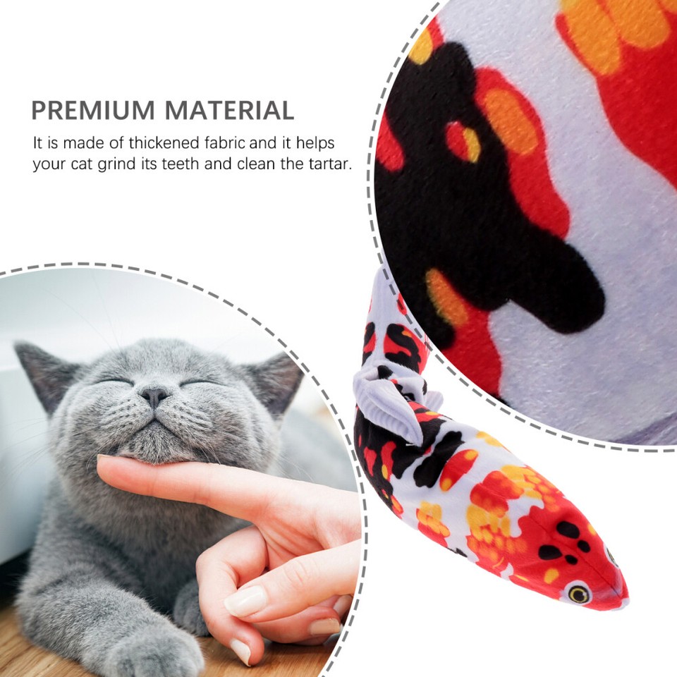 Jumping Fish Toy Fish Toy Cat Wiggle Fish Pet Automatic Toy | eBay