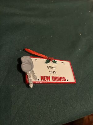 Personalized Elliott 2023 New Driver Christmas Ornament | eBay
