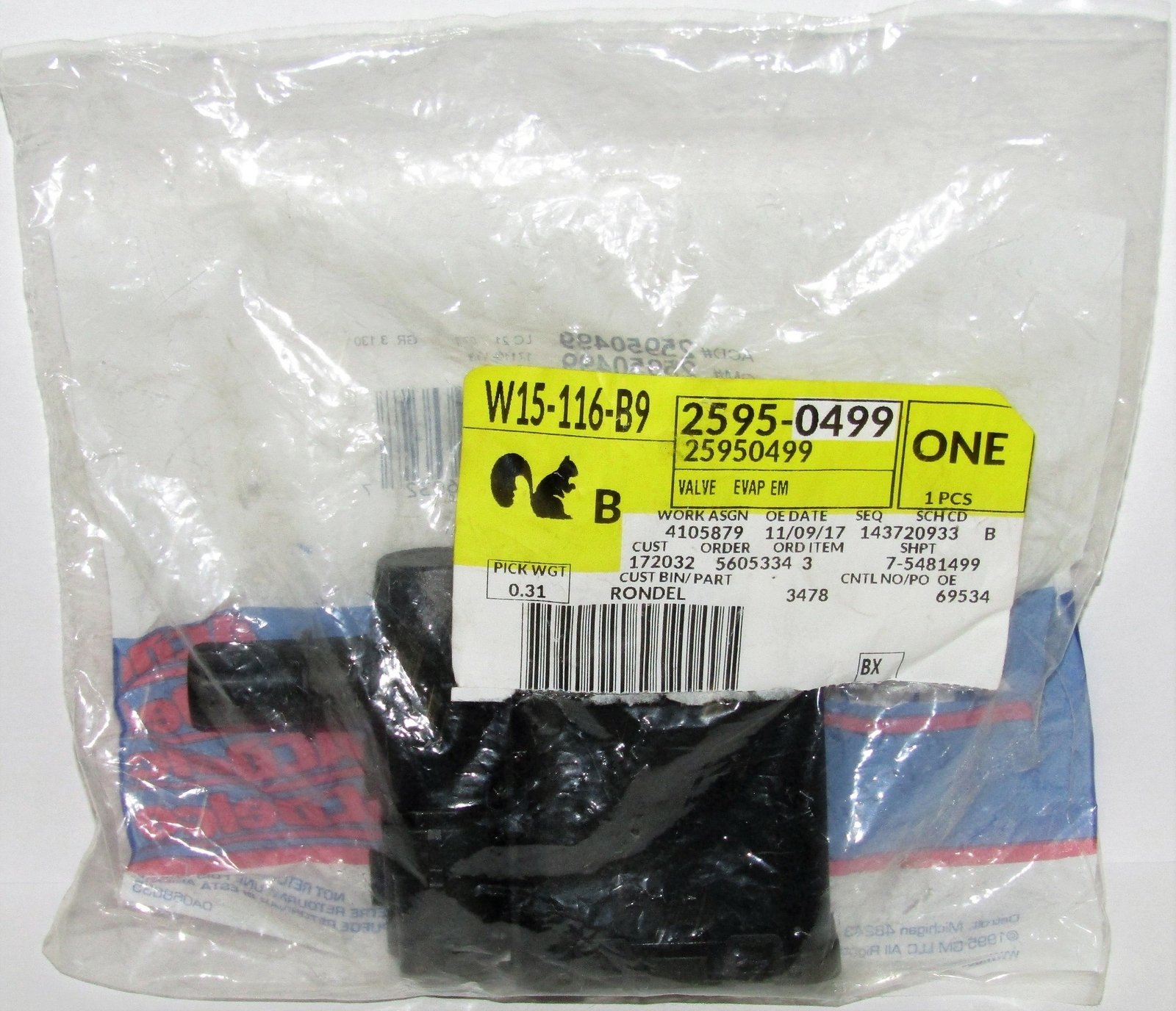 NEW ACDELCO GM GENERAL MOTORS VENT VALVE OEM PART NO. 25950499 | eBay