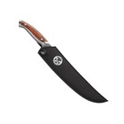 Guy Fieri Knuckle Sandwich 10-Inch Cimeter Meat Slicer Knife w/Leather ...