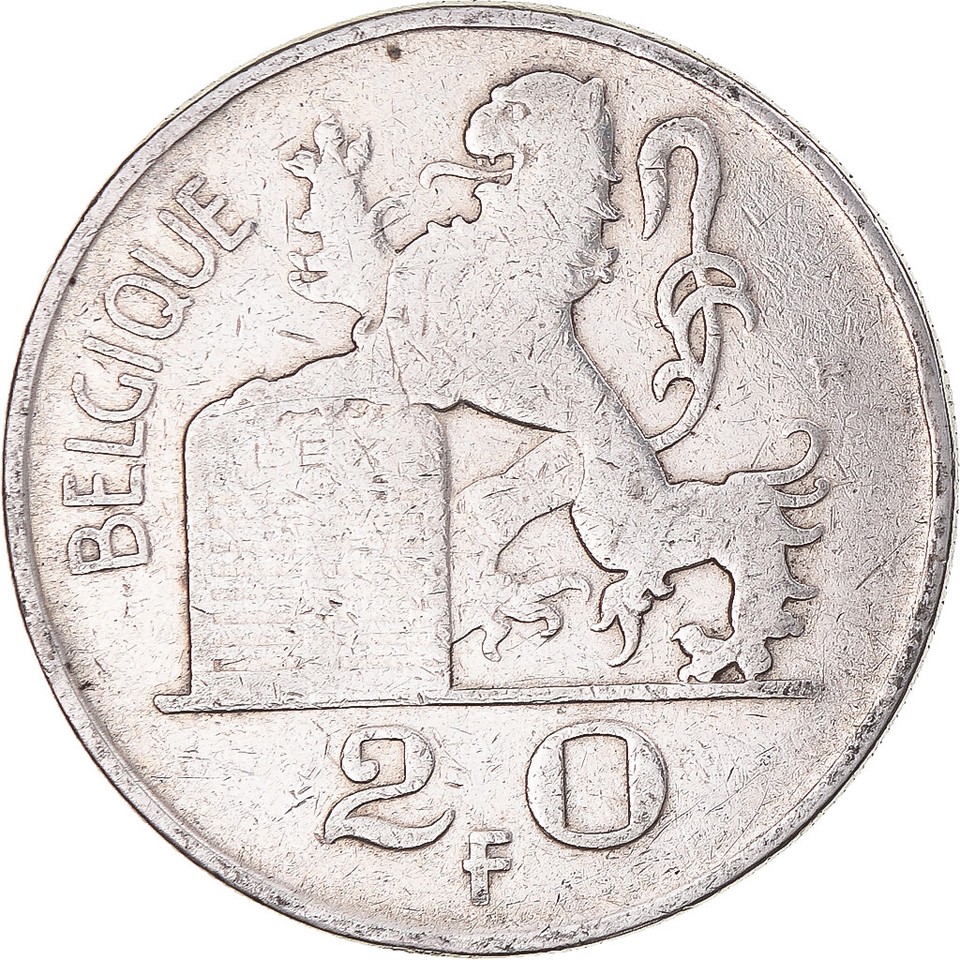 [#1045935] Coin, Belgium, Régence Prince Charles, 20 Francs, 20 Frank ...