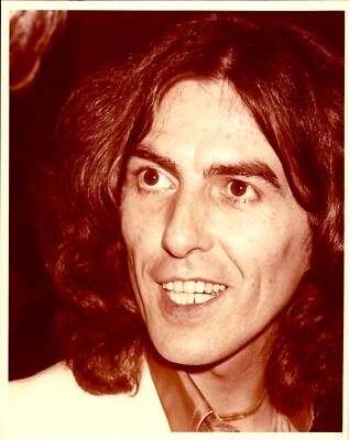 BR28 Rare Vintage Color Photo GEORGE HARRISON Beatles Rock Star ...