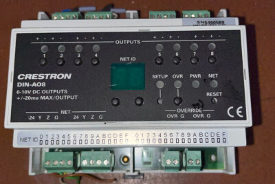 CRESTRON DIN-AO8 Rail Analog AUTOMATION | eBay
