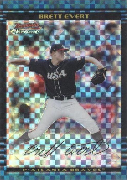 2002 Bowman Chrome Draft Picks & Prospects - Brett Evert #BDP123 X ...